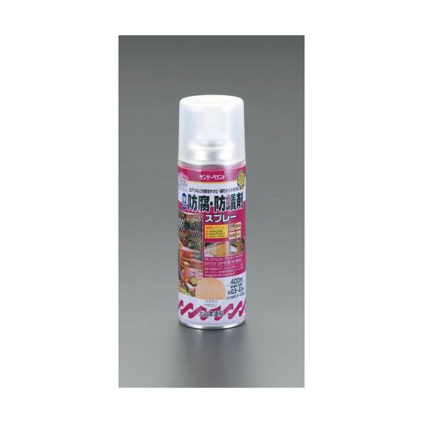 ●ツヤなし●内容量：400mL●カラー：ブラウン●乾燥時間(指触)：20℃：約3時間、冬期：約6時間　　　　　(半硬化)：20℃：約10時間、冬季：約24時間●塗り面積(1回塗り)：0.5〜0.8m2●屋内外木部のシロアリ防除・防虫・防かび...