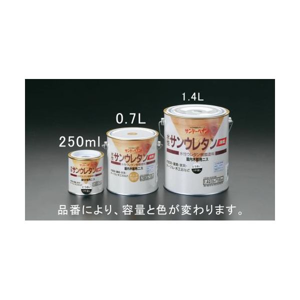 ●ツヤなし●カラー：透明艶消し●内容量：1.4L●塗り面積(2回塗り)：9m2●乾燥時間（指触）：20℃：約1時間、冬期：約2時間　　　　 　　(半硬化)：20℃：約2時間、冬期：約4時間●速乾型の水性ウレタン樹脂塗料です。●屋内木部の着色...