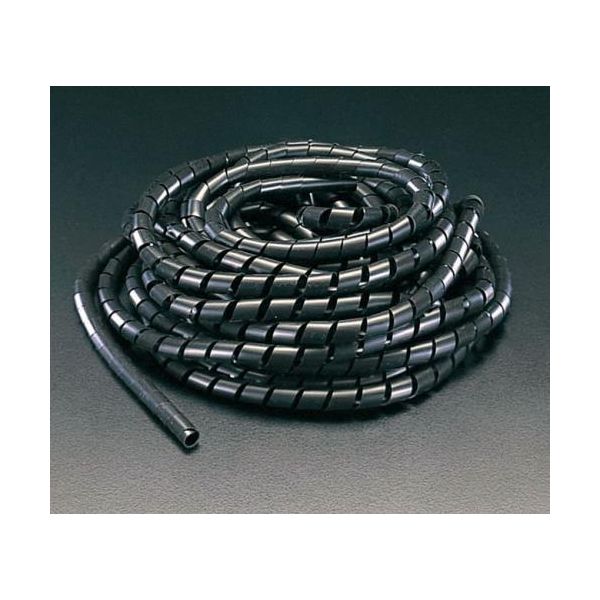 ●色…黒●内径…17.8mm●最大結束径…50mm●材質…ポリエチレン●全長…10m●耐熱温度…75℃●ラッピング範囲…15〜50mm●電線などを簡単に束ねられます●希望の長さにカットして使用して下さい。●耐久性がありスパイラルの形状を保つ...