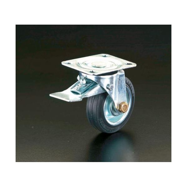 ●仕様…自在車輪（前ストッパー付き）●材質…金具：スチール　車輪：二層式ソリットゴム●車輪径×幅…160×40mm●全高…195mm●耐熱温度…-25〜80℃●耐荷重…225kg●丈夫で抵抗力のあるローラーベアリング仕様●一般的なソリットゴ...