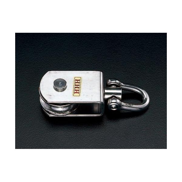 ●使用荷重…500kg●使用ロープ径…〜12mm●車径…75mm●全長…183mm●重量…1.2kg●材質…SUS304●シャックル式●スイベル式(360°回転)類似商品はこちらエスコ EA987HD-50 50mmサンマブ6,528円エス...