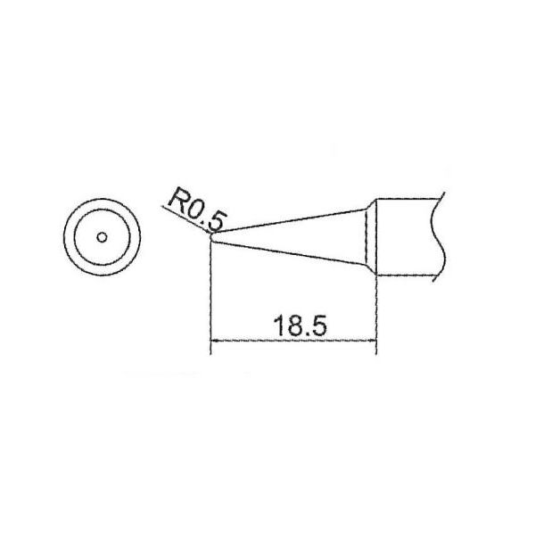●EA304HD-47用こて先●こて先…R0.5mm類似商品はこちらエスコ EA304HD-14 R1．0mm　こ1,290円エスコ EA304HD-12 φ3．0mm　こ1,290円エスコ EA304HD-11 φ6．5mm　こ1,290...