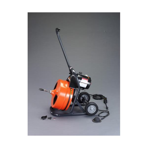 ●ケーブルサイズ…φ9.5mm×23m●清掃可能パイプ径…30〜100mm●電源…120V●ドラム回転数…165rpm●サイズ…410(W)×510(D)×510〜960(H)mm●セット重量…19.5kg(ケーブル含まず)●フットスイッチ...