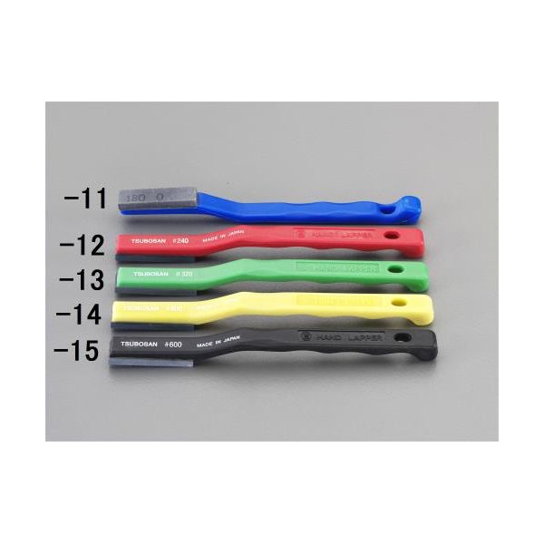 ●粒度…＃320●全長…175mm●刃長…45mm●刃幅…12mm●厚み…5mm●重量…40g●材質…刃：C研粒、ハンドル：ナイロン●プラスチックの成型や鋳物などのバリ取りに●ドリル、バイトの再研磨後の修正に類似商品はこちらエスコ EA36...