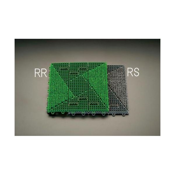 ●材質…ブラシ台：エチレン酢酸ビニール、ブラシ：ナイロン●サイズ…300×300×24mm●カラー…グリーン●芝とブラシとすのこの混合マット。●すのこ部分がブレード状で防塵効果を発揮します。●入数は1枚入りです。類似商品はこちらエスコ EA...