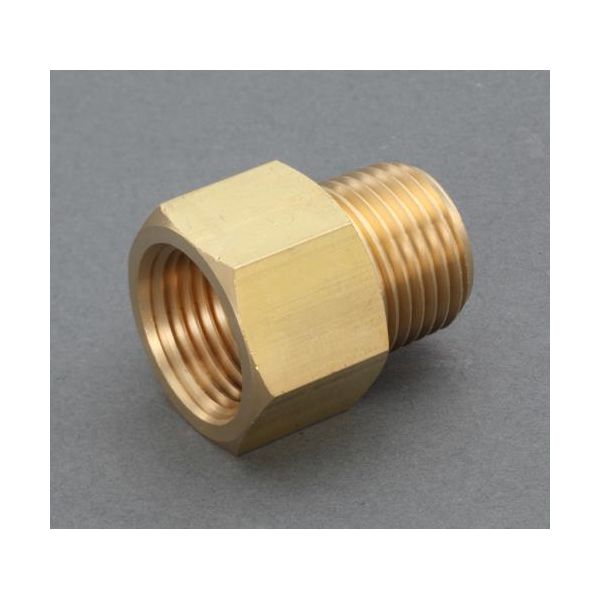 ●材質…真鍮(C3604)●使用圧力…6.9MPa以下●使用温度…-50〜150℃(凍結箇所を除く)●RoHS対応品●ねじ径…雄(R)：3/8”、雌(NPT)：3/8”●アメリカねじ(NPT)を日本ねじ(Rc)に変換するアダプターです。類似...