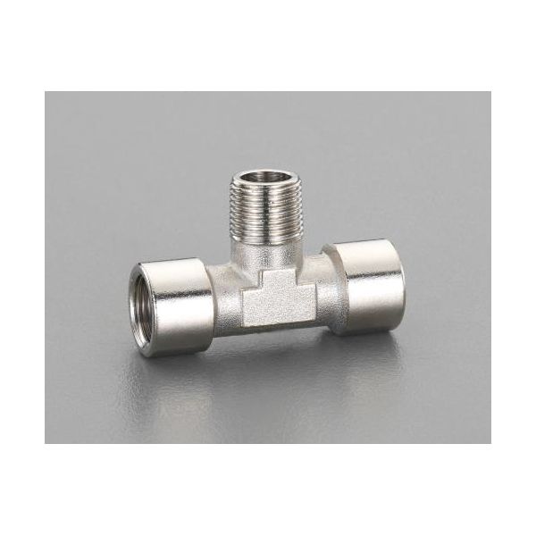 ●材質…真鍮（ニッケルメッキ）●最高使用圧力…0.8MPa●ねじ径（雄）…R（PT）1/8”●ねじ径（雌）…G（PF）1/8”●六角対辺…11mm●サイズ（mm）…b：42、h：21●ねじ有効長…8mm●重量…約26g類似商品はこちらエスコ...