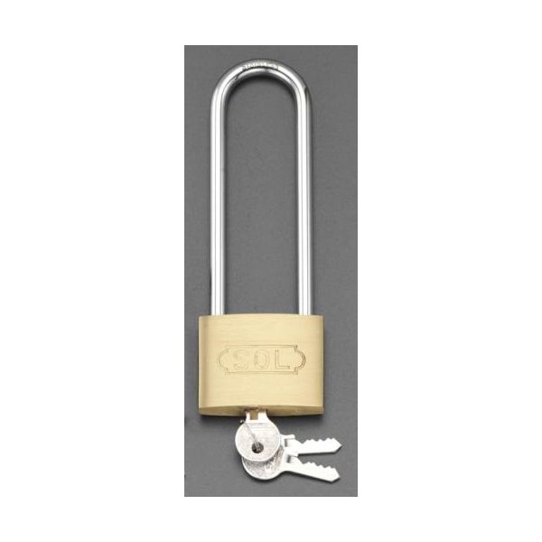 ●材質…本体：真鍮、ツル：ステンレス●鍵3本付●幅(mm)…40●ツル径(mm)…6.3●クリアランス(mm)…タテ：70.5、ヨコ：20.5●鍵の種類が限定されていますので、複数使われる場合は同一キーが混ざることがあります。類似商品はこち...