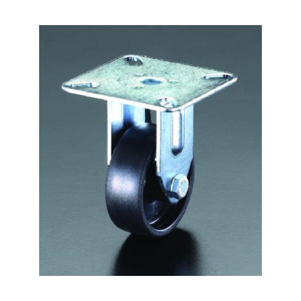 ●仕様…固定車輪●材質…金具：スチール、車輪：ナイロン6●車輪径×幅…75×23mm●全高…100mm●重量…0.188kg●耐熱温度…-25〜80℃●耐荷重…75kg●車輪は耐久性・耐食性・防錆に優れたプレーンベアリング仕様（ベアリングな...
