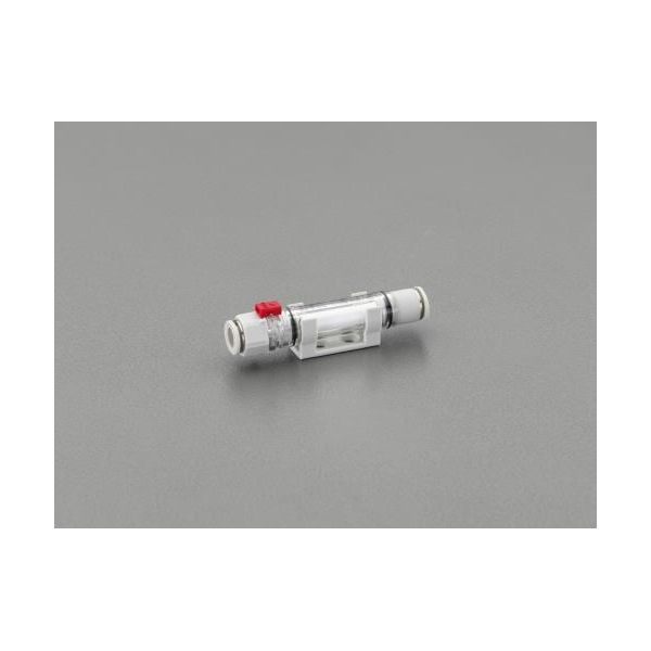 ●材質…樹脂●使用流体…空気●最高使用圧力…1.0MPa（20℃時）●耐圧力…1.5MPa●濾過精度…10μm●使用温度範囲…0〜50℃（凍結なきこと）●チューブ外径…6mm●フィルタサイズ(濾過面積)…4.7cm2類似商品はこちらエスコ ...