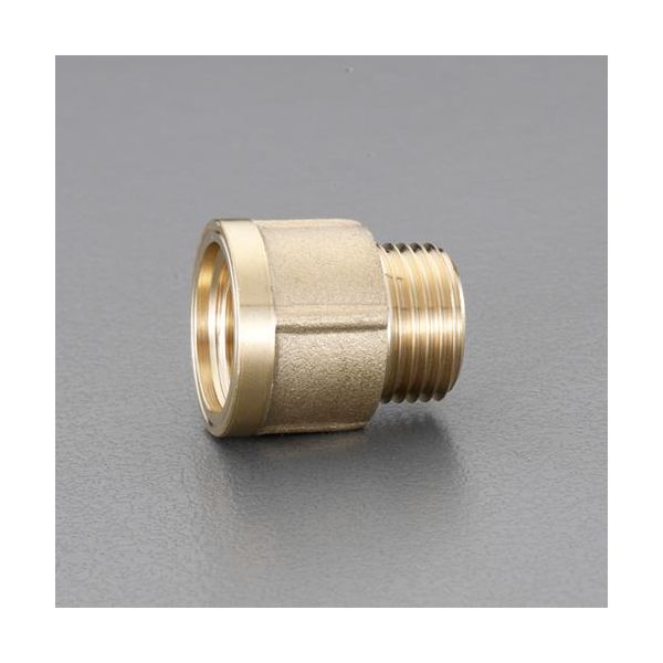 ●材質…黄銅●呼…13●ねじ径…雄：PJ1/2”、雌：RP1/2”●全長…36.5mm●六角対辺…12.5mm●外側にリブが付いているのですべりません。類似商品はこちらエスコ EA432SD-15 PJ1／2x　1541円エスコ EA432...