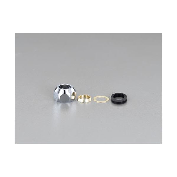 ●呼び…13●ねじ径…G1/2●対辺…23mm●口径…13.5mm●使用温度…60℃●材質…黄銅、NBR●重量…22g●固定コマ仕様パッキン付き●ツバなし給水管を固定し、抜けを防止します。類似商品はこちらエスコ EA432MS-503 G1...