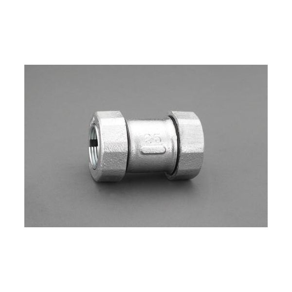 ●呼び…20A●ナット二面幅（F）…51mm●ナット高さ(H)…19mm●端面〜端面間サイズ…X：60mm、A：77mm●材質…本体・ナット：可鍛鋳鉄（溶融亜鉛メッキ）、ロックリング・カラー：鋼、パッキン：NBR●重量…480g●最高使用圧...