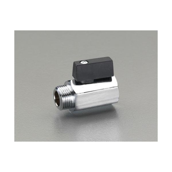 ●材質…本体：真鍮（ニッケルメッキ）ボール：真鍮（クロムメッキ）ハンドル：プラスチックシール：PTFE●使用可能流体…空気・水●フルボア型●使用圧力…1MPa以下●使用温度…-10〜90℃●ねじサイズ（雄×雌）…G（PF）1/2”●サイズ(...