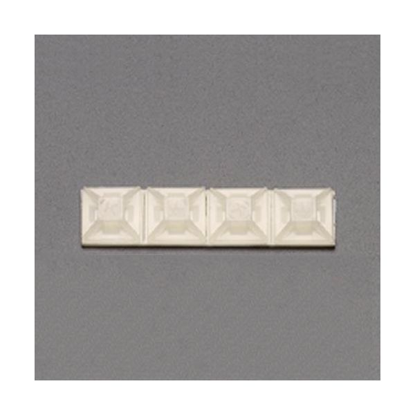 ●サイズ…12.5×12.5×3.2(H)mm●適応バンド幅(T)…3.2mm●材質…ナイロン66●色…白●入数…100個（4連×25）●粘着付●RoHS対応品類似商品はこちらエスコ EA475EZ-28 28．6X28．4,090円エスコ...