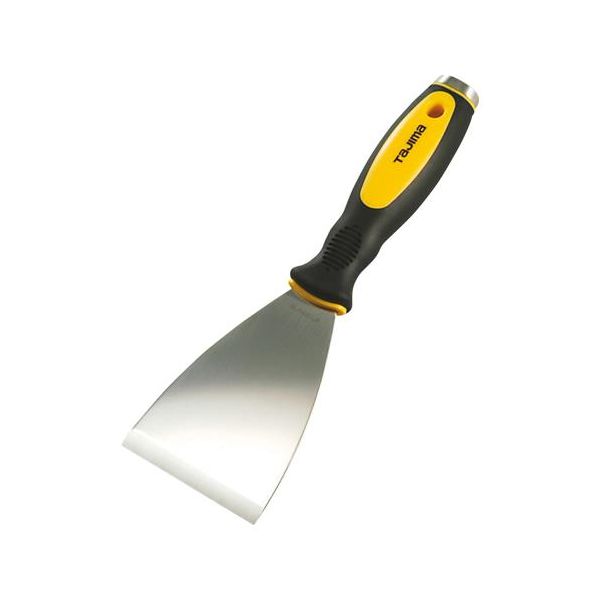 ●刃材質…ステンレス●ハンドル材質…エラストマー樹脂●腰の強さ…硬●全長…240mm●刃幅…75mm●刃厚…1.8mm●重量…200g●ストレートタイプ●頑固な汚れ等のはがし、削り作業に最適です。●刃は、刃こぼれしにくい高熱焼入れ1.8mm...
