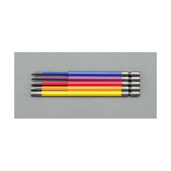 ●＜セット内容＞…5本組●EA611BR-225（2.5mm）青●EA611BR-230（3mm）紫●EA611BR-240（4mm）赤●EA611BR-250（5mm）橙●EA611BR-260（6mm）黄●全長…150mm●六角シャンク...