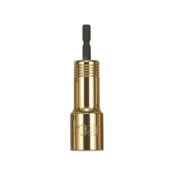 ●材質…本体：クロームバナジウム鋼●六角シャンク…1/4”●ポイント数…6角●対辺…19mm●外径…26mm●全長…96mm●重量…104g●特長…　・18Vインパクトドライバーにも対応　・6.35mm軸用のインパクトドライバー　　（7.2...