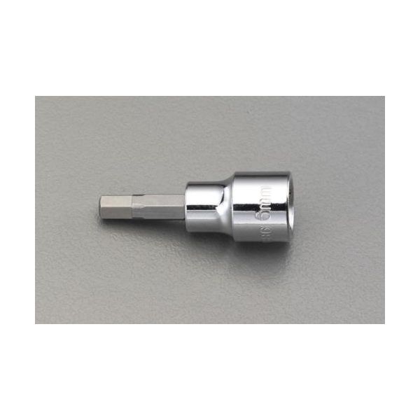 ●差込角…3/8”●対辺…5/16”●全長…49.5mm●軸長…24mm●外径…17.5mm●重量(g)…39.4●キャップボルト・止めねじの開け閉めに●各部サイズ…●全長(L1；mm)：49.5●軸長(L2；mm)：24●外径(D；mm)...