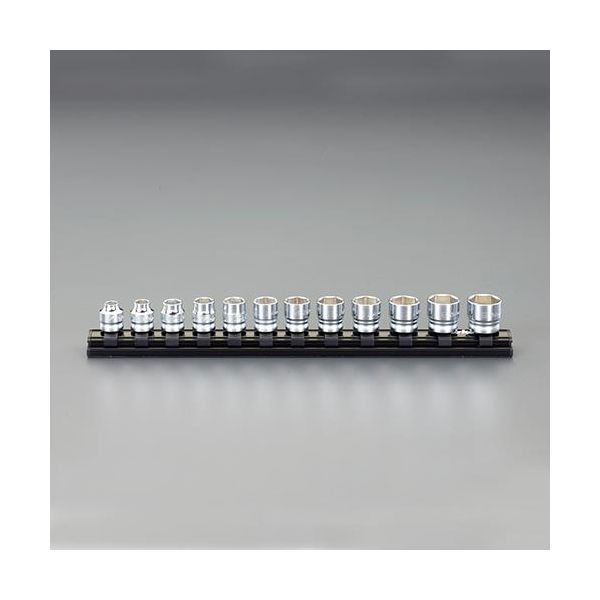 ●シリーズ…Z-EAL●＜セット内容＞12本セット　サイズ…7mm・8mm・10mm・11mm・12mm・13mm・14mm・15mm・16mm・17mm・18mm・19mm　レール付●材質…ソケット：クロムモリブデン鋼、レール：アルミ●差...