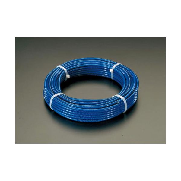 ●材質…スチール●カラー…青透明●ワイヤー構成…6×7G/0●長さ…100m●線径…2mm●被覆外径…4mm●切断荷重…190kg●重量…2kg●スリーブを使うときは、メーカーでの加工が必要です。●使用荷重は切断荷重の1/6です。類似商品は...