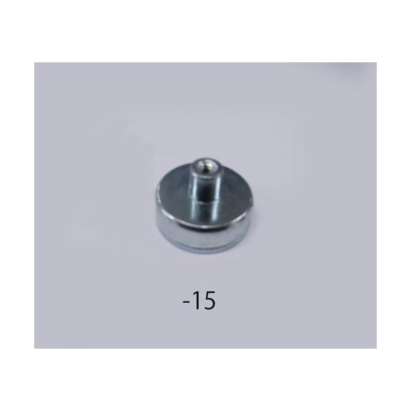 ●材質…フェライト磁石、スチール（亜鉛メッキ加工）●吸着力…40N(4.0kgf）●サイズ…φ25×7(ネジ穴込：15)mm●ネジサイズ…M4●使用温度…120℃以下●重量（1個）…22g●入数…10個/pack●耐腐食性に優れた雌ねじ付き...
