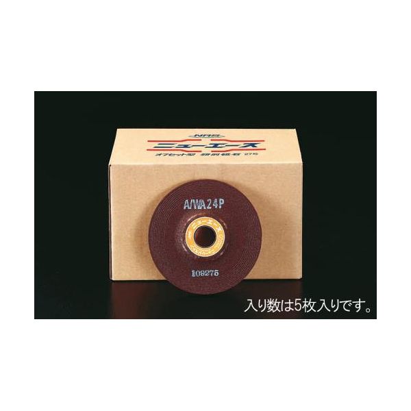 ●外径…125mm●穴径…22mm●厚み…6mm●粒度…＃24●砥粒…A/WA●硬度…P●最大回転数…10955rpm●最大使用周速度…4300m/min●入数…5枚●用途…一般鋼、ステンレス鋼のビード取り、バリ取りに●特長…幅広い用途に優...
