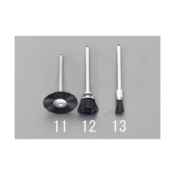 ●材質…静電防止ナイロン●軸径…3mm●全長…45mm●外径…22mm●高さ…1mm●最大回転数…15000rpm●機械的特性（引張強さ・曲げ特性・衝撃強さ/クリープ特性）の　バランスに優れています。●クリーニング作業に最適です。●耐摩耗性...