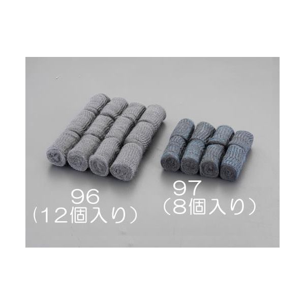 ●材質…スチールを繊維状に加工●サイズ…φ40×70mm●重量…100g●用途…研磨、さび落とし用●入数…12個/1袋●ソープは付いていません。（あらかじめ清掃していただく必要があります。）●特殊鋼を繊維状に加工したスチールウール。研磨、さ...