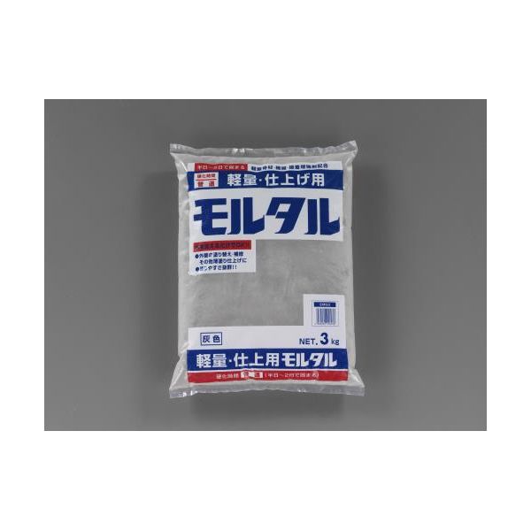 ●施工面積…650×650mm(約5mm厚)●硬化時間…約半日〜2日（水温・気温によって変わります）●カラー…グレー●内容量…3kg●成分…ポルトラントセメント・珪砂・他●外壁の塗り替え・補修、コンクリートブロック、その他薄塗り仕上げに●軽...