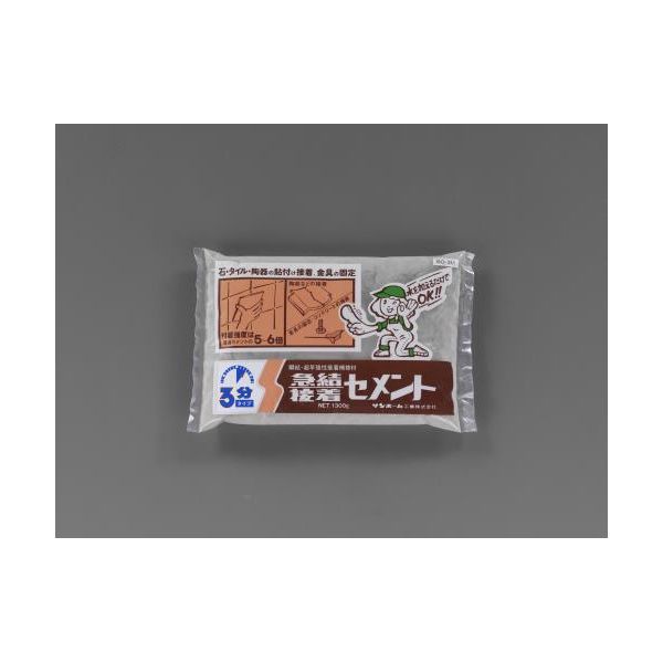 ●施工面積…280×280mm(約10mm厚)●硬化時間…約3分（水温・気温によって変わります）●カラー…グレー●内容量…1.3kg●成分…ポルトラントセメント・珪砂・他●水を加えると秒単位で凝結が始まり分単位で硬化する瞬結・超早強性●普通...