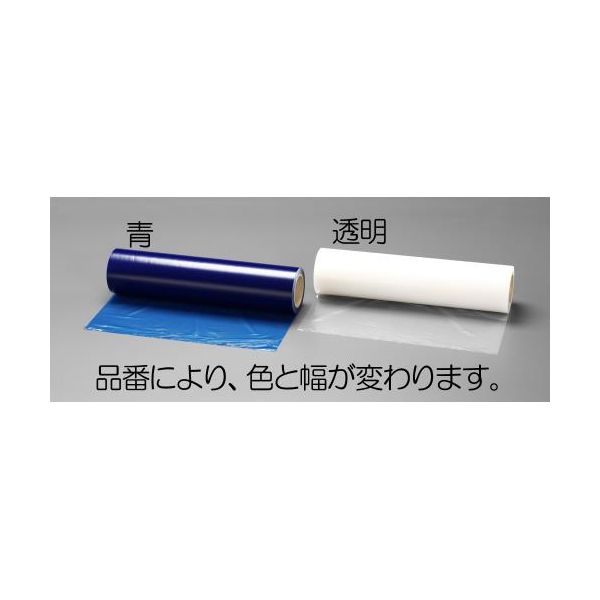 ●幅…150mm●長さ…100m●材質…ポリエチレン●厚み…0.05mm●材質…基材：ポリエチレン、粘着剤：アクリル系●色…透明●引張強度…2.19kg／mm2●伸び…160％●標準接着力…40g／25mm●巻き戻し力…15g／25mm●ア...