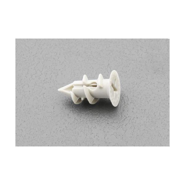 ●材質…ガラス繊維入りナイロン●全長…19mm●頭部径…11mm●適合ねじ径…2〜3mm●適合ねじ長さ…取付物＋12mm以上●付属品…下穴用ビス1本●中空ボード、石膏ボード壁用●入数…22個●下穴径…11mm類似商品はこちらエスコ EA94...