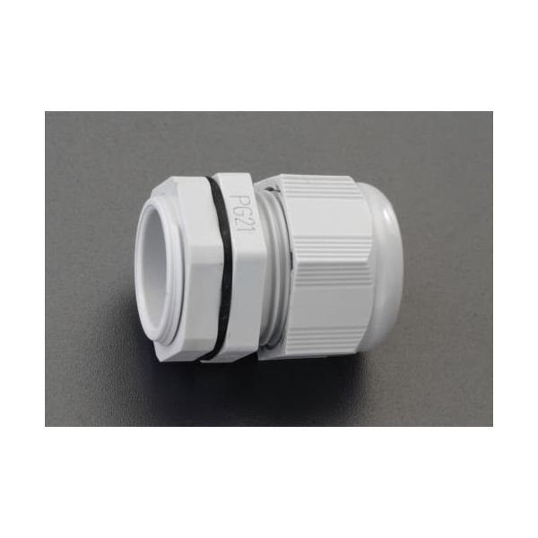 ●ケーブル外径…18〜31.5mm●ねじの呼び…PG36●取付穴径…47.5mm●サイズ(mm)…A：52.5、B：47.0、C：13、D：59、E：8●全長…約64mm●材質…本体：ナイロン6、ロックナット：ナイロン6●使用温度範囲…-2...