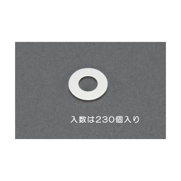 ●材質…真鍮（ニッケルメッキ）●呼…M2●内径×外径×厚み…2×6×0.4mm●入数…230個類似商品はこちらエスコ EA949LX-523 M2．3　平ワ598円エスコ EA949LX-560 M　6 平ワッ598円エスコ EA949LX...