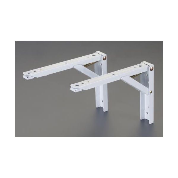 ●材質…スチール●仕上げ…ホワイト塗装●長さ…198(A)×135(B)mm●幅…31mm●厚み…C：14mm、D：12mm●穴数…9●穴径…4mm●耐荷重…40kg(2本あたり)●付属品…取付ビス(トラスタッピング3.5×15mm×6本　...