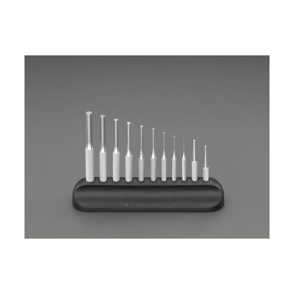 ●平行ピンポンチセット…(先端径×全長)1×100mm、2×105mm、3×110mm、4×115mm、5×120mm、6×125mm、7×130mm、8×135mm、9×140mm●センターポンチ…(先端径×全長)3×90mm、3×100...