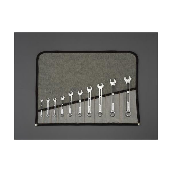 ●材質…クロムバナジウム鋼●全長…100〜280mm●12ポイント●強度を保持しつつ軽量化を実現●デニムツールロール付●サイズ(mm)…5.5・7・8・10・12・13・14・17・19・24●10本組類似商品はこちら エスコ EA614A...