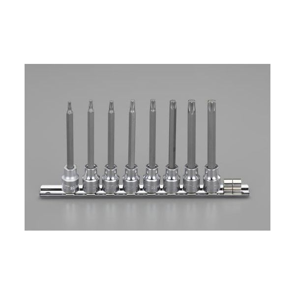 ●差込角…3/8”●全長…100mm●サイズ…T15・T20・T25・T27・T30・T40・T45・T50●8本組類似商品はこちらエスコ EA617DM EA617DM 3／86,195円エスコ EA617DM-630 3／8sqxT1,...
