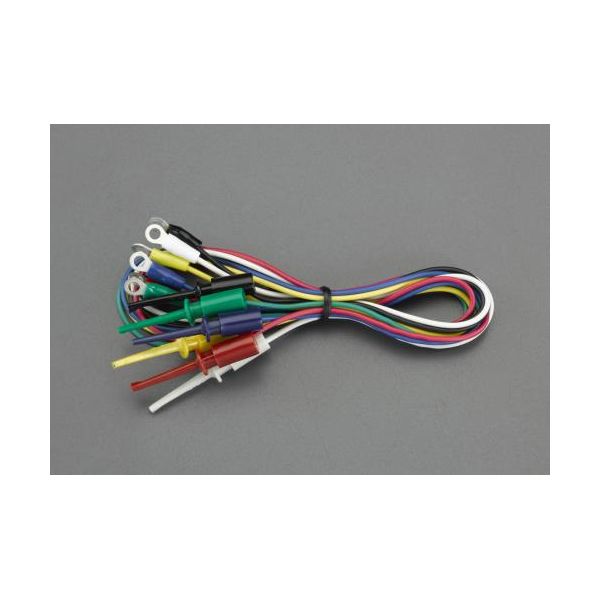 ●絶縁耐圧…AC2000V1分以上●リード線…0.3mm2●全長…500mm●丸端子⇔ICクリップ●赤、黒、緑、黄、白、青、各色1本・計6本入類似商品はこちらエスコ EA940DT-62 EA940DT−1,485円エスコ EA940DT-...