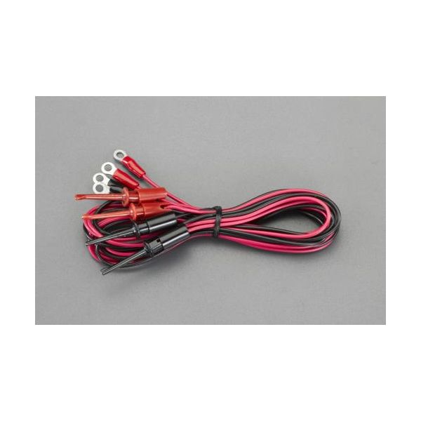 ●絶縁耐圧…AC2000V1分以上●リード線…0.3mm2●全長…1000mm●丸端子⇔ICクリップ●赤、黒、各色2本・計4本入類似商品はこちらエスコ EA940DT-62 EA940DT−1,485円エスコ EA940DT-47 EA94...