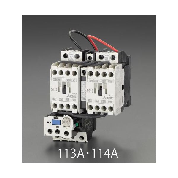●可逆式●補助接点…1a●DINレール取付●サイズ…90×115×78mm●モーター容量…200V 2.2kW●コイル電圧…200V●標準形類似商品はこちらエスコ EA940MV-66A EA940MV6,729円エスコ EA940MV-1...