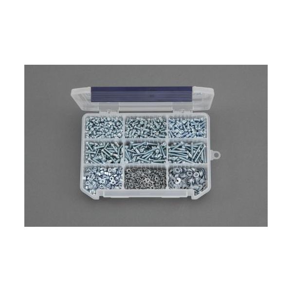 【商品説明】<セット内容>：サイズ（M4×5（240）M4×8（180）M4×10（140）M4×15（100）M4×20（90）M4×30（50）M4ナット（250）M4ワッシャー（400）スプリングワッシャー（400）材質：...
