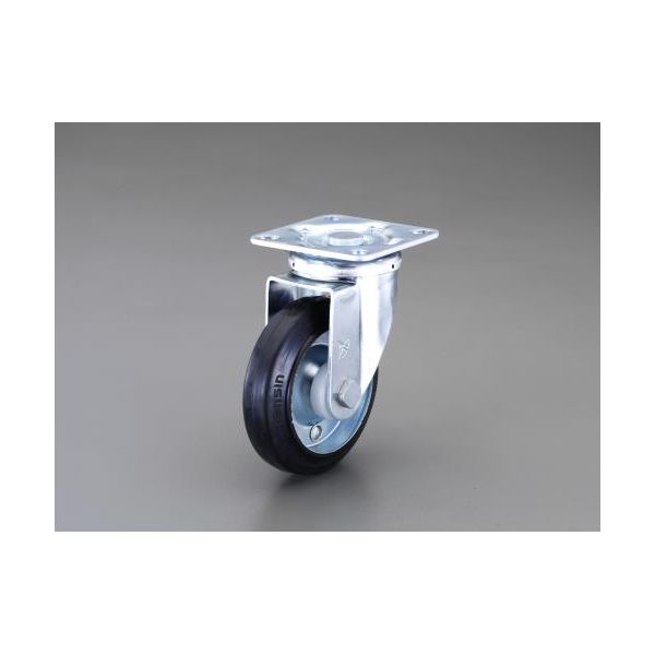 ●ベアリング入●仕様…自在●車輪径×幅…125×38mm●耐荷重…150kg●全高…165mm●材質…金具：クロームメッキ、車輪：ゴム●穴径…11mm●サイズ(X×Y)…102×102mm●サイズ(A×B)…80×80mm●サイズ(A’×B...