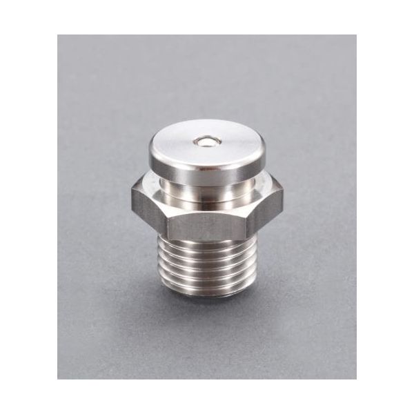 ●ねじサイズ(D)…R1/8”●全長(H)…19mm●ねじ長(S)…9mm●六角対辺(B×C)…17mm●ボタン径…15mm●材質…本体：SUS303、ボール：SUS304、スプリング：SUS304類似商品はこちらエスコ EA991CY-4...