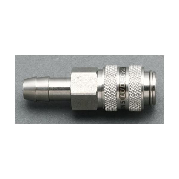 ●最高使用圧力…3.5MPa●材質…ステンレス●オーリング（FKM）●ダブルシャットオフバルブ●全長…47mm●衛生が要求される場所での圧縮空気の使用（クリーンルーム等）●タケノコ径…6mm類似商品はこちら エスコEA140GJ-206 直...