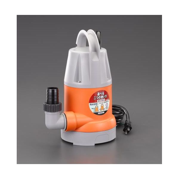 ●非自動型●簡易汚水用●電源…AC100V●残水処理など、用途に合わせて吸入口の高さを変更できます。●周波数…50Hz●出力…180W●口径(mm)…25・32●最大全揚程…7.5m●最大吐出量…140L/分●全揚程…6m（吐出量31L/分...