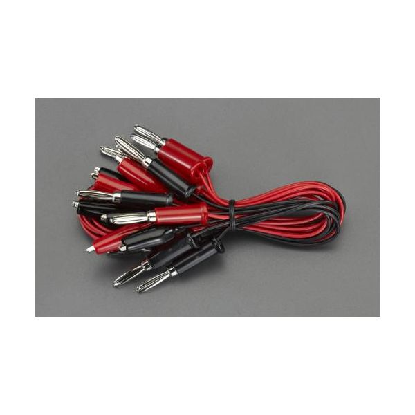 ●絶縁耐圧…AC1000V1分以上●リード線…0.1mm2●全長…500mm●シールドクリップS⇔バナナプラグ●赤、黒、各色5本・計10本入類似商品はこちらエスコ EA940DT-86 EA940DT−2,723円エスコ EA940DT-8...