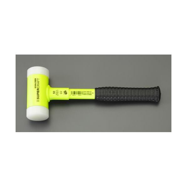 ●材質…頭：ナイロン柄：スチール（ゴムグリップ付）●重量…1750g●サイズ…頭径：60mm全長：325mm●ヘッド交換方法…ヘッド部をバイスで固定した状態でハンドルを持ち上げるとヘッド部が外れます。その後替えヘッドと本体をバイスで挟み込ん...