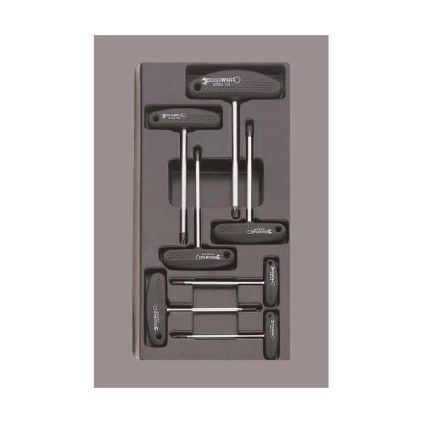 ●＜セット内容7点＞●トレーサイズ…175×350×35（H）mm●サイズ…T10・T15・T20・T25・T27・T30・T40●軸長…100〜130mm●重量…450g●トレイ付きのツールセット類似商品はこちら エスコEA612TK-1...
